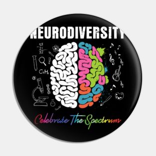 Neurodiversity Brain Autism Awareness Pins and Buttons for Sale | TeePublic
