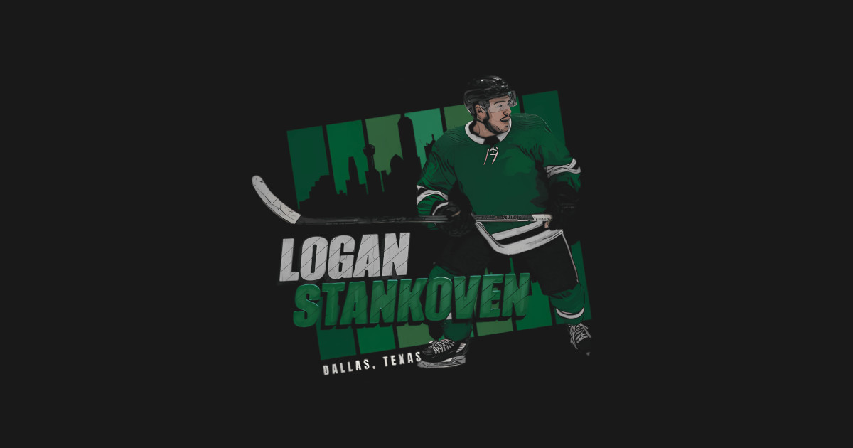 Logan Stankoven Dallas City Stack - Logan Stankoven - T-Shirt | TeePublic
