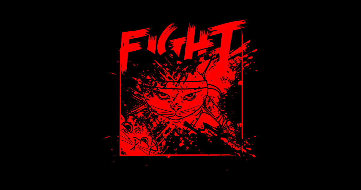 The Cat's Ready for Battle - Cute Cats - Sticker | TeePublic