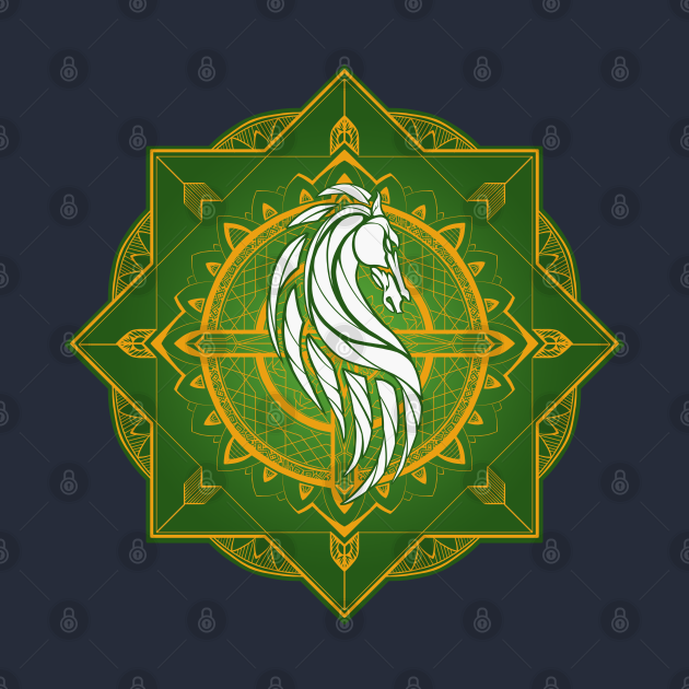 Riders of Rohan (Heraldic Colours) - Rohan - T-Shirt | TeePublic