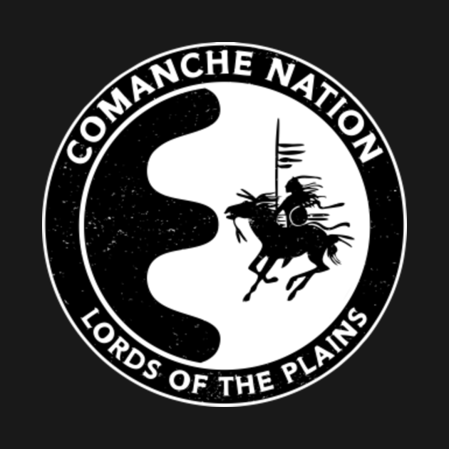 Comanche Nation Black White flag - Comanche Nation - T-Shirt | TeePublic