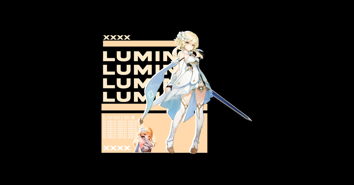 LUMINE TRAVELER GENSHIN IMPACT - Anime Girls - Sticker | TeePublic