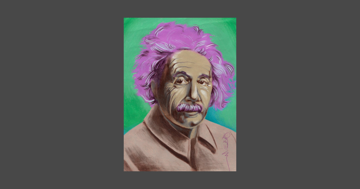 einstein portrait. - Einstein - T-Shirt | TeePublic