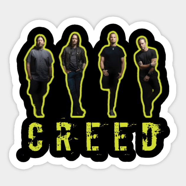 Tour Band Music Vintage Classic - Tour Creed Fan Band - Sticker | TeePublic