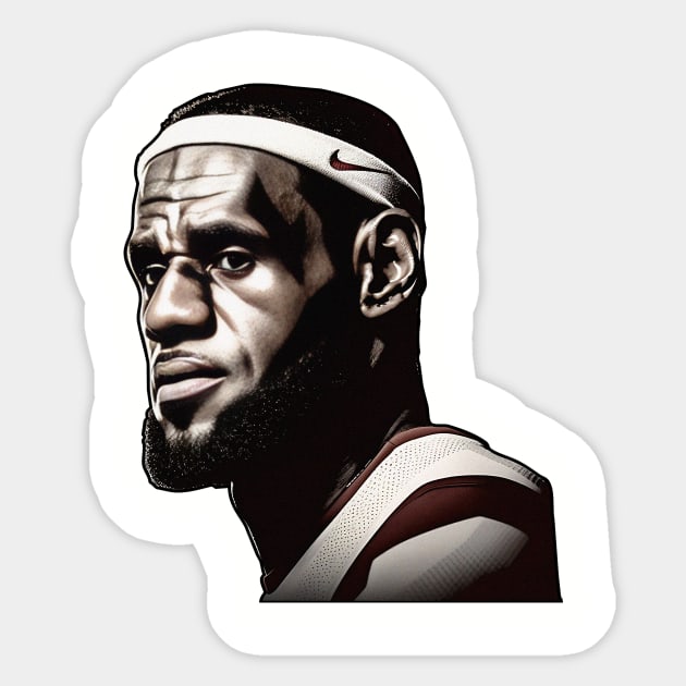 Lebron King James - Lebron King James - Sticker | TeePublic