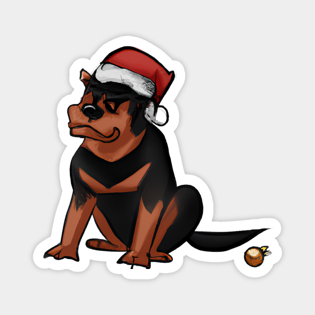Cute Rottweiler Drawing - Rottweiler - Magnet | TeePublic