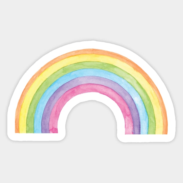 Rainbow Pastel - Rainbow - Sticker | TeePublic