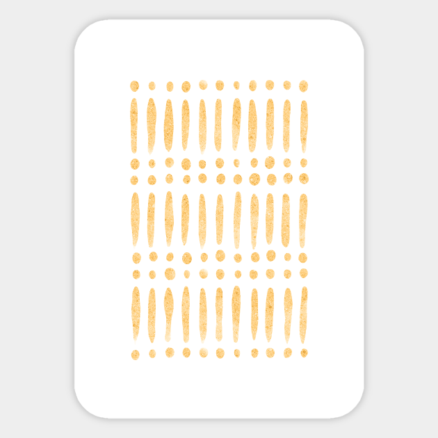 Yellow line pattern - Polkadot - Sticker | TeePublic