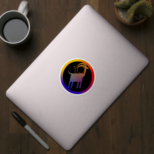Antelope 1.0. Rainbow and black - Phish Antelope 10 Design - Sticker ...