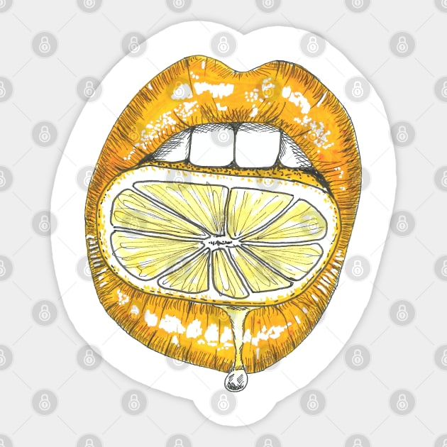 lime drawing lips