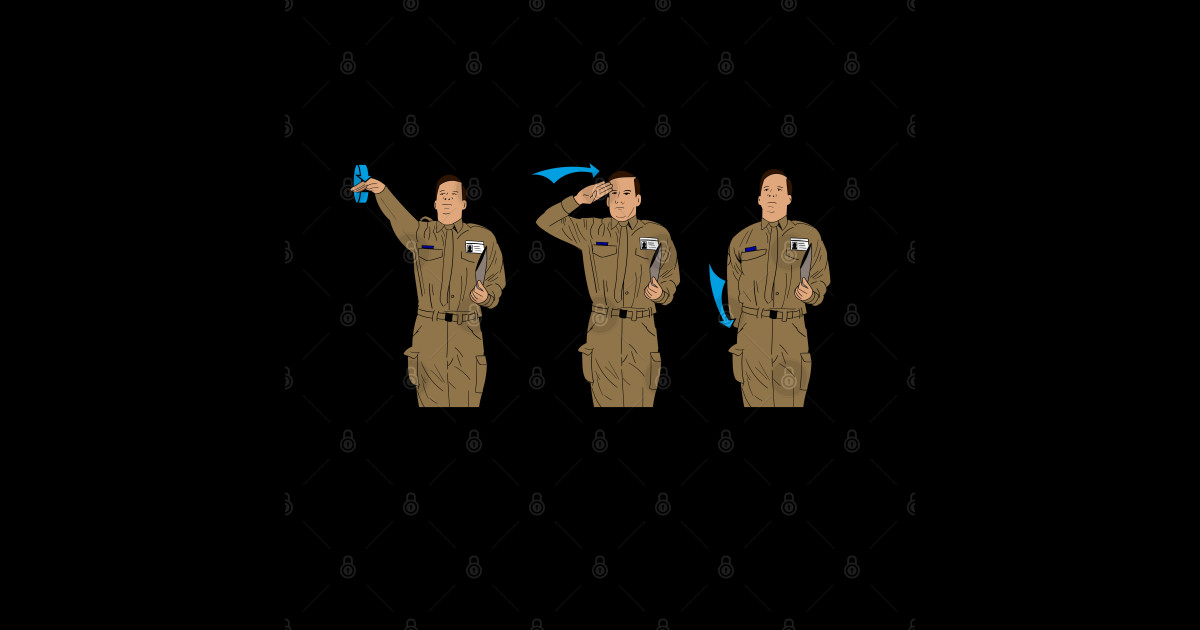 Arnold Rimmer Half Rimmer Salute - Red Dwarf - Magnet | TeePublic