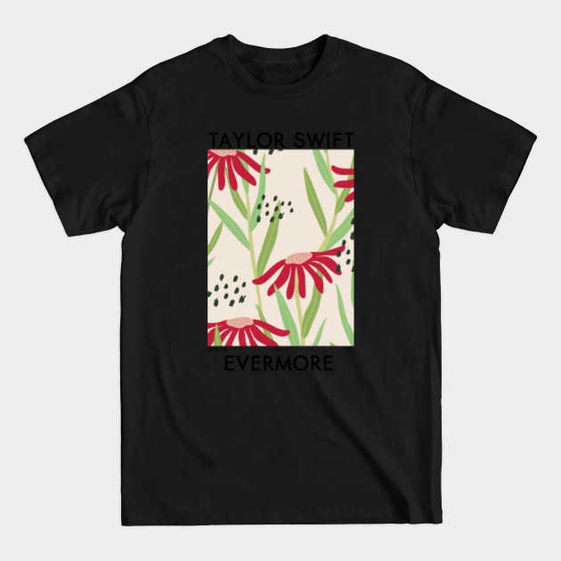 Taylor Swift Evermore Flower T-Shirt Designed & Sold By Dhruvi Shah
