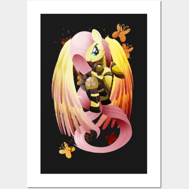 Warrior Series: Fluttershy - Fluttershy - Posters and Art Prints ...