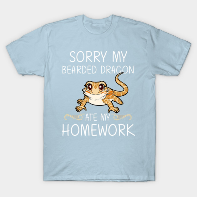BEARDED DRAGON CUTE LIZARD GIFT BEARDIE ATE MY HOMEWORK - Bearded ...