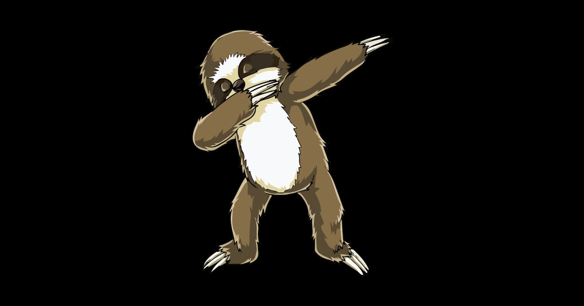 Sloth Dabbing Dance Move Dab Gift Tee - Sloth Dabbing Dance Move Dab ...