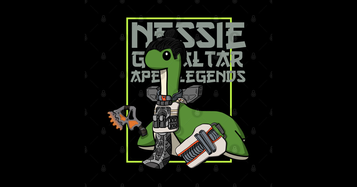 Nessie Gibraltar Apex Legends - Apex Legends - Sticker | TeePublic