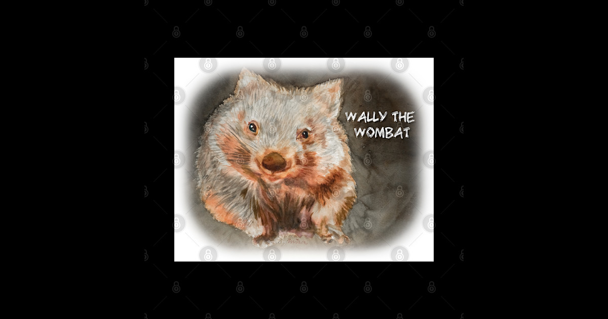 WALLY the Wombat - Wally The Wombat - Sticker | TeePublic