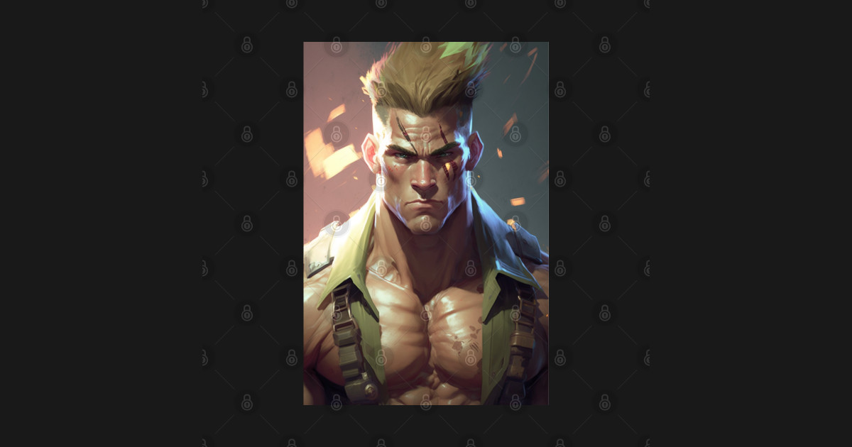 Guile Street Fighter - Original Artwork - Street Fighter - T-Shirt ...