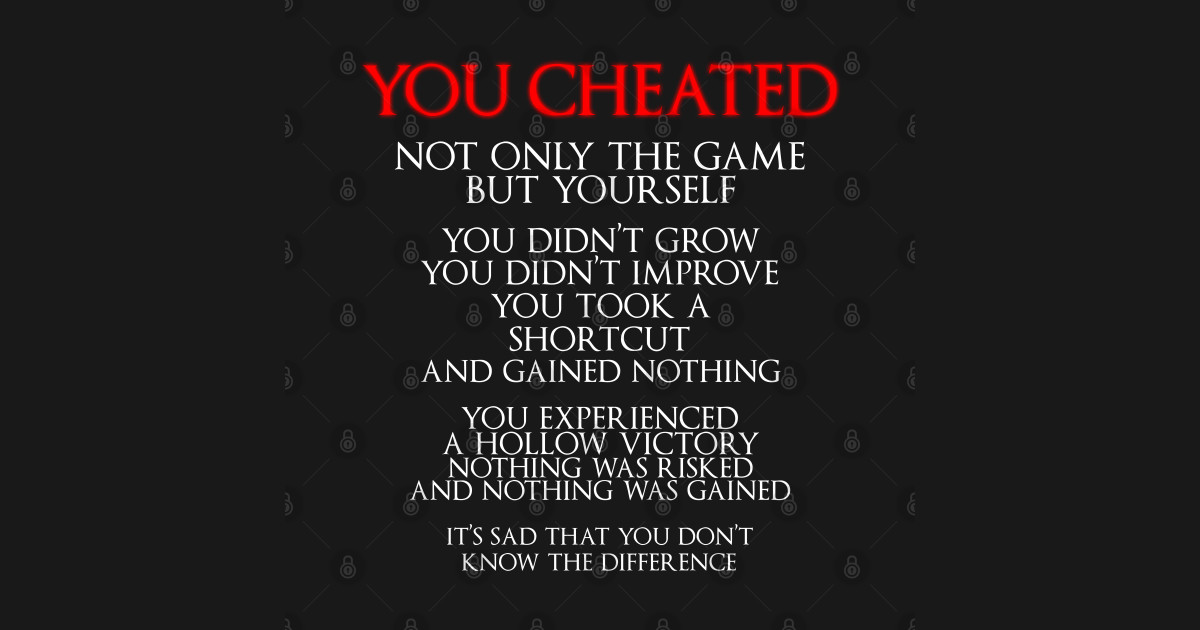 You CHEATED - You Cheated - T-Shirt | TeePublic