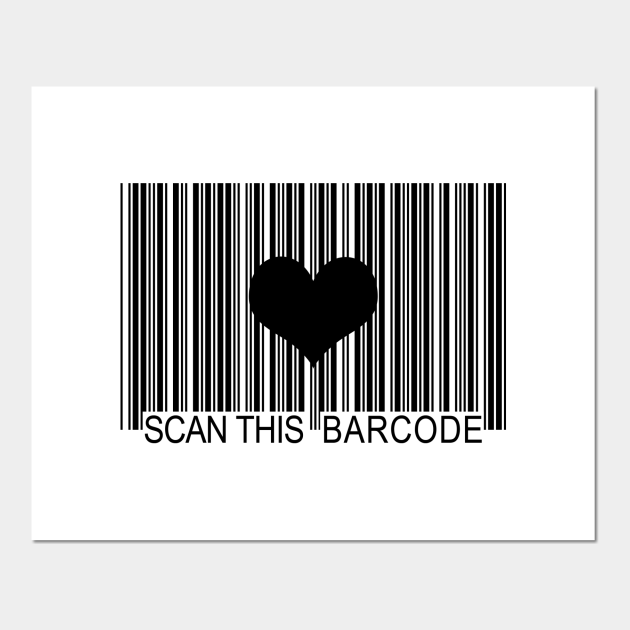 i love you barcode - Love Barcode - Posters and Art Prints | TeePublic