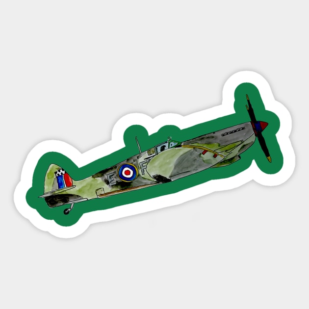 Spitfire aircraft - Spitfire - Sticker | TeePublic
