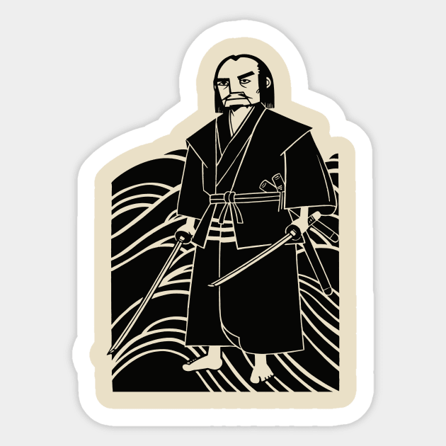 Miyamoto Musashi - Musashi - Sticker | TeePublic
