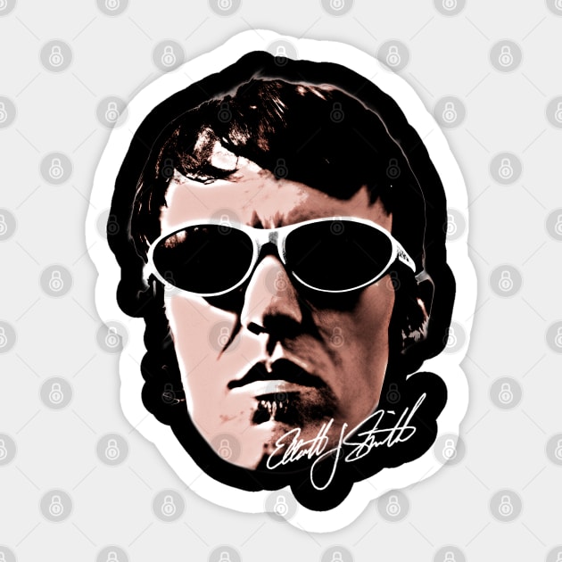 Elliott Smith Big Face - Elliott Smith - Sticker | TeePublic