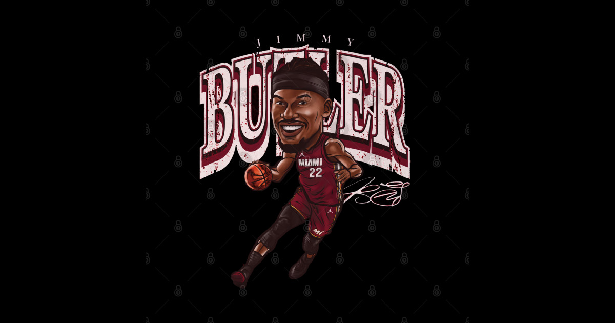 Jimmy Butler Miami Cartoon - Jimmy Butler - Sticker | TeePublic