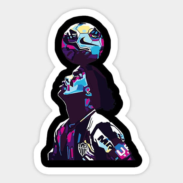 ronaldinho pop art - Ronaldinho - Sticker | TeePublic
