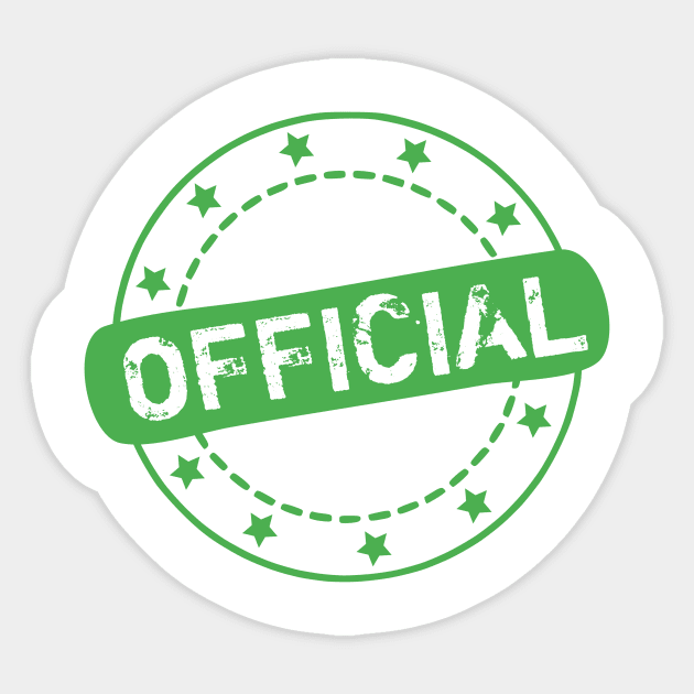 Official Stamp Icon - Official Stamp Icon - Sticker | TeePublic