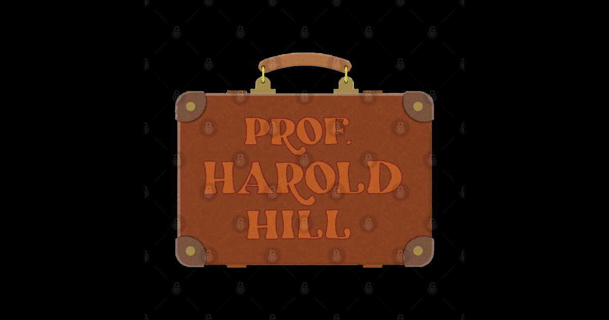The Music Man Prof. Harold Hill Suitcase - Harold Hill - Sticker ...