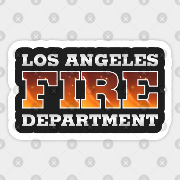 Los Angeles Fire Department - Lafd - Sticker | TeePublic