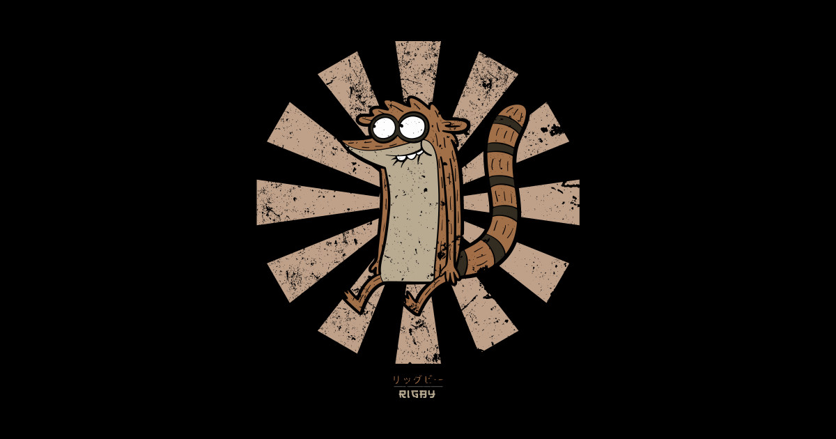 Rigby Retro Japanese Regular Show - The Regular Show - Posters and Art ...