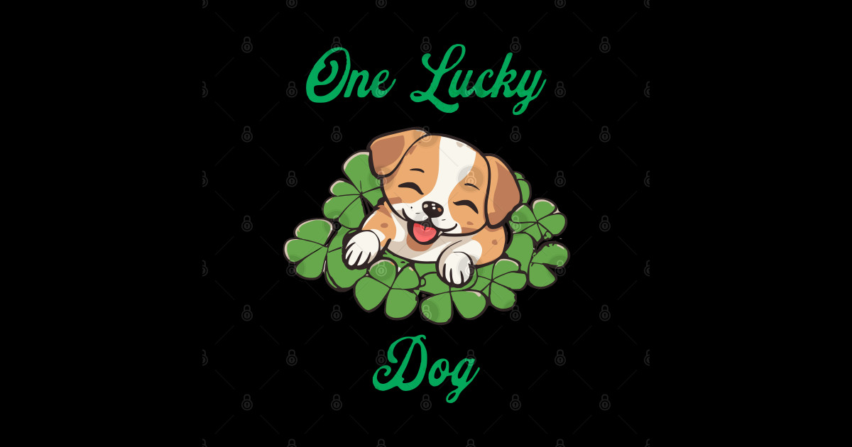 One Lucky Dog - One Lucky Dog - Sticker | TeePublic