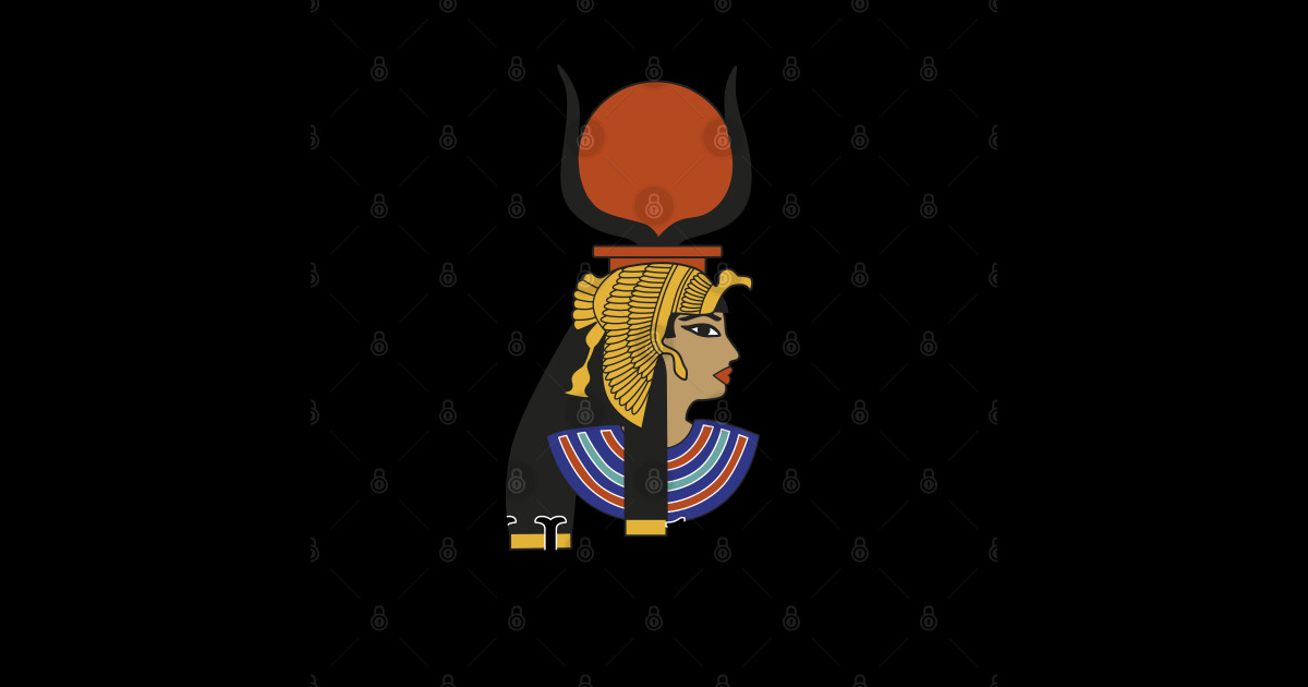 HATHOR - Egyptian mythology - Egyptian Goddess - Sticker | TeePublic