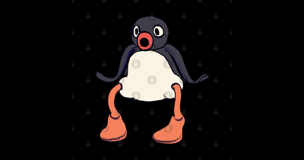 surprised pingu noot penguin meme - Pingu - Sticker | TeePublic