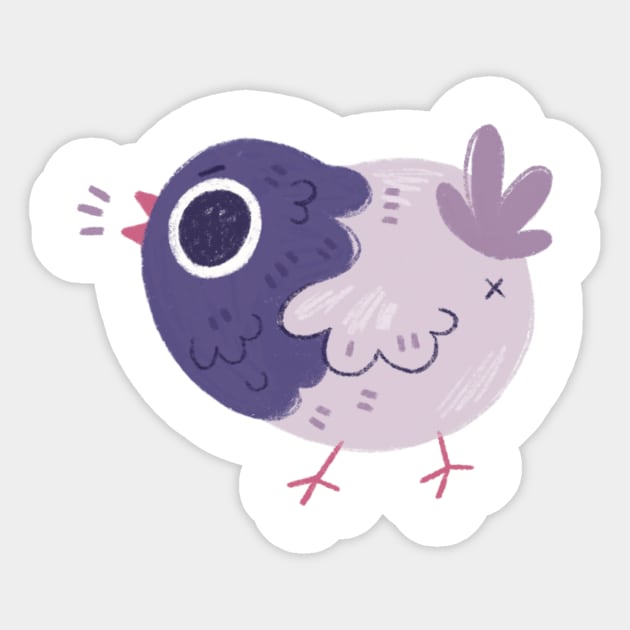 Angry Pigeon - Pigeon - Sticker | TeePublic