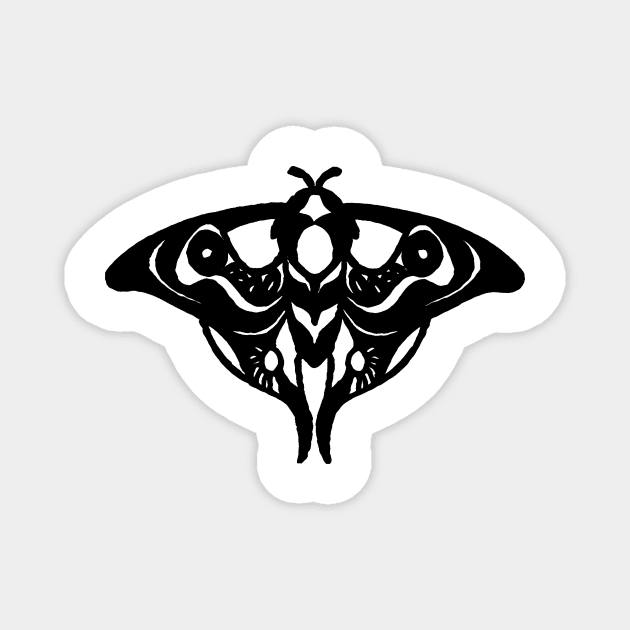 New Ellie's Moth Real Tattoo (Black) - The Last Of Us - Magnet | TeePublic
