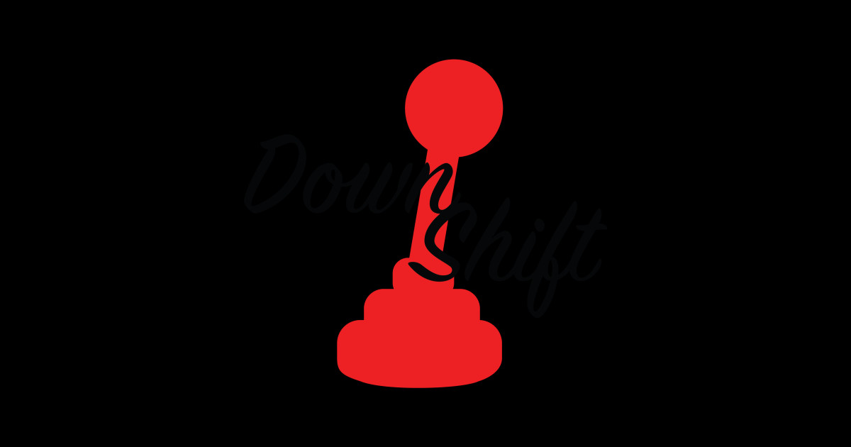 Down Shift Logo - Logo - Sticker | TeePublic
