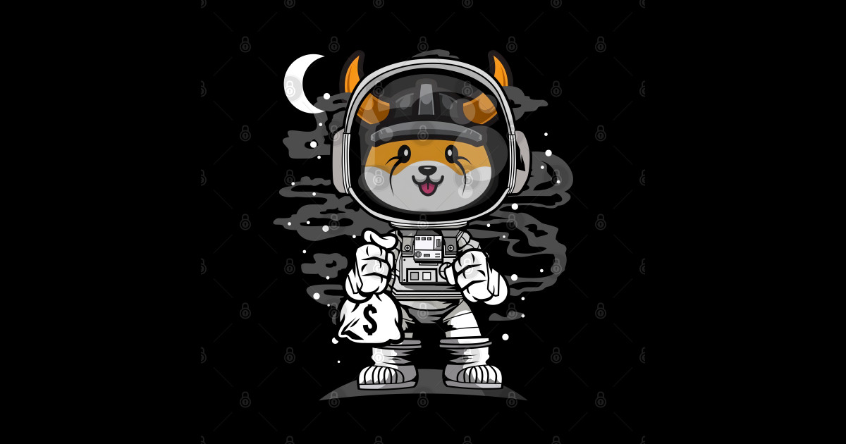 Astronaut Floki Inu Coin Floki Army To The Moon Crypto Token ...