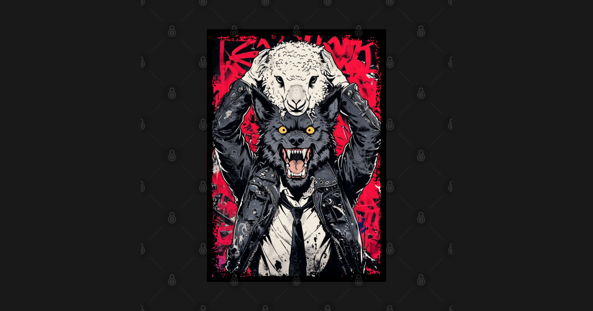 Wolves - Punk - T-Shirt | TeePublic