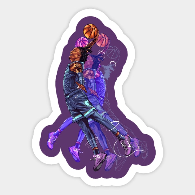 Ja Morant Dunk Monster - Ja Morant - Sticker | TeePublic