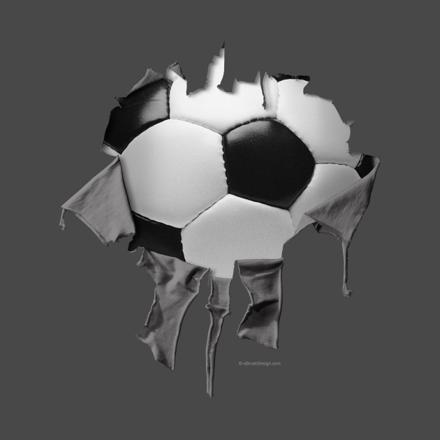 Shredded, Ripped and Torn Soccer - Soccer - T-Shirt | TeePublic