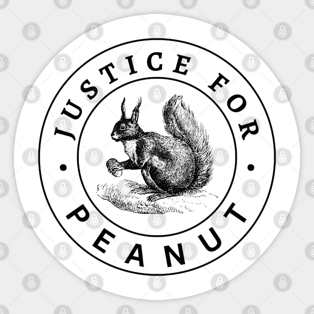 justice-for-peanut - Justice For Peanut - Sticker | TeePublic