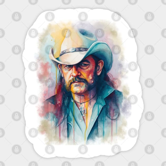 Lemmy Kilmister abstract art - Lemmy Kilmister - Sticker | TeePublic