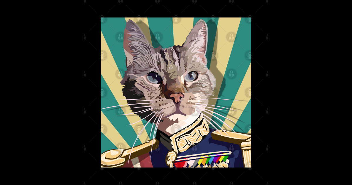 Waldo the conqueror cat - Cat Kitty Feline Animal - Posters and Art ...