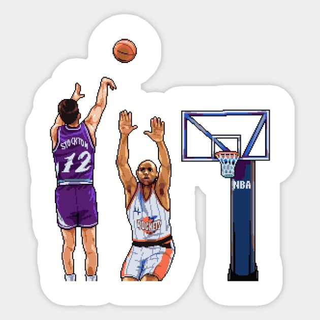 John Stockton "The Shot" - John Stockton - Sticker | TeePublic