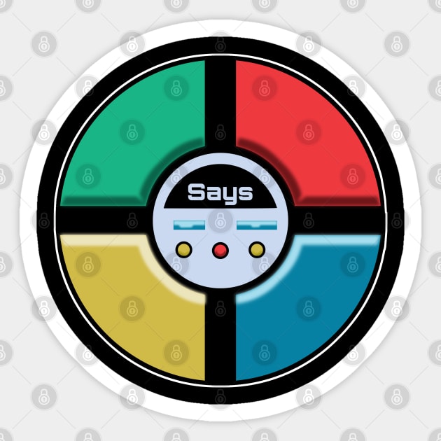 Simon Says - 80s - Sticker | TeePublic