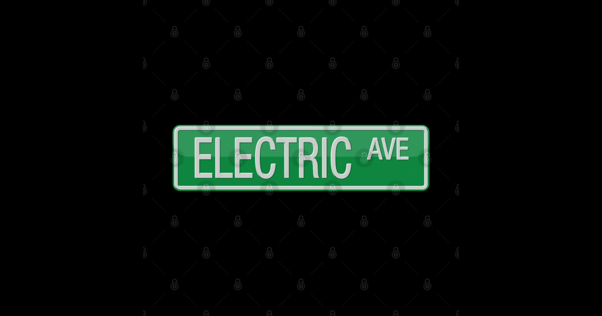 Electric Avenue Road Sign - Electric Avenue - Sticker | TeePublic