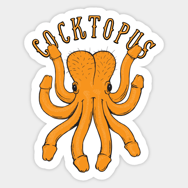 Cocktopus - Octopus - Sticker | TeePublic